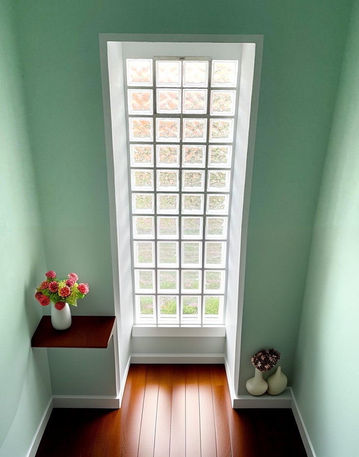 Looking for ideas to beautify this mid-stairs corner. Should I cover ...